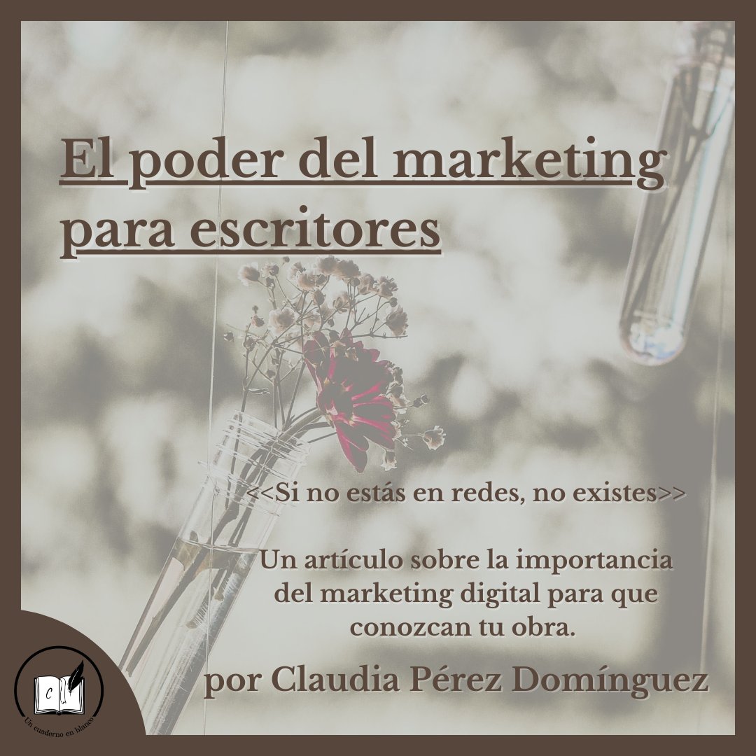 El poder del marketing para escritores – Un cuaderno en blanco